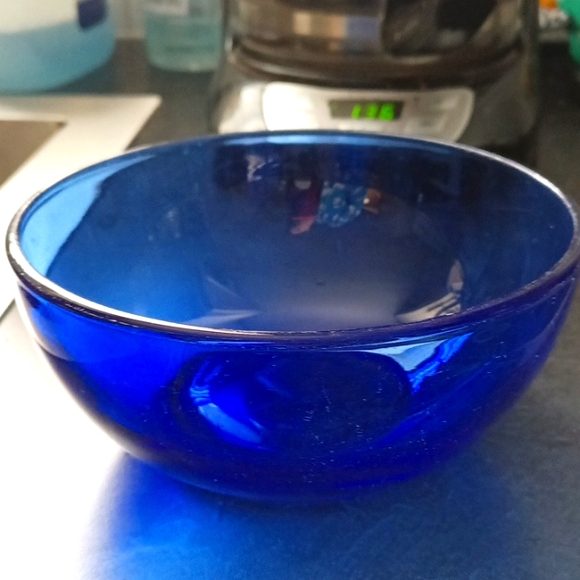 Mecico | Kitchen | Mexican Cobalt Blue Glass Bowl | Poshmark